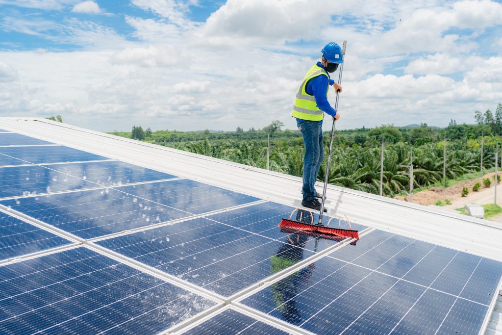 Commercial Solar Panel Cleaning Services | Oxley's Group